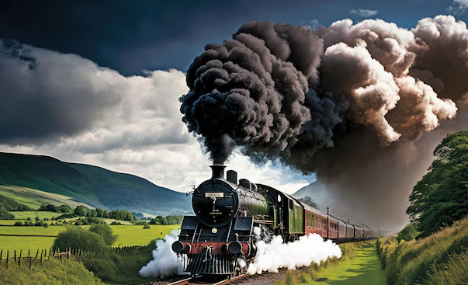 Steam Locomotive Gets Modern Makeover with Smoke Simulation - Urban Acres